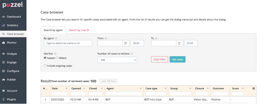 Removing chat-based customer data from Puzzel Digital Engagement | Puzzel Help Centre